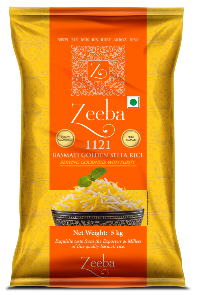 Zeeba Sella Basmati Rice 5 KG - RB Patel Group